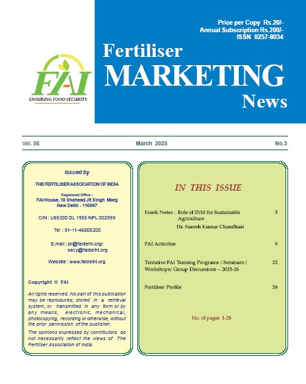 FAI Publications – The Fertiliser Association of India